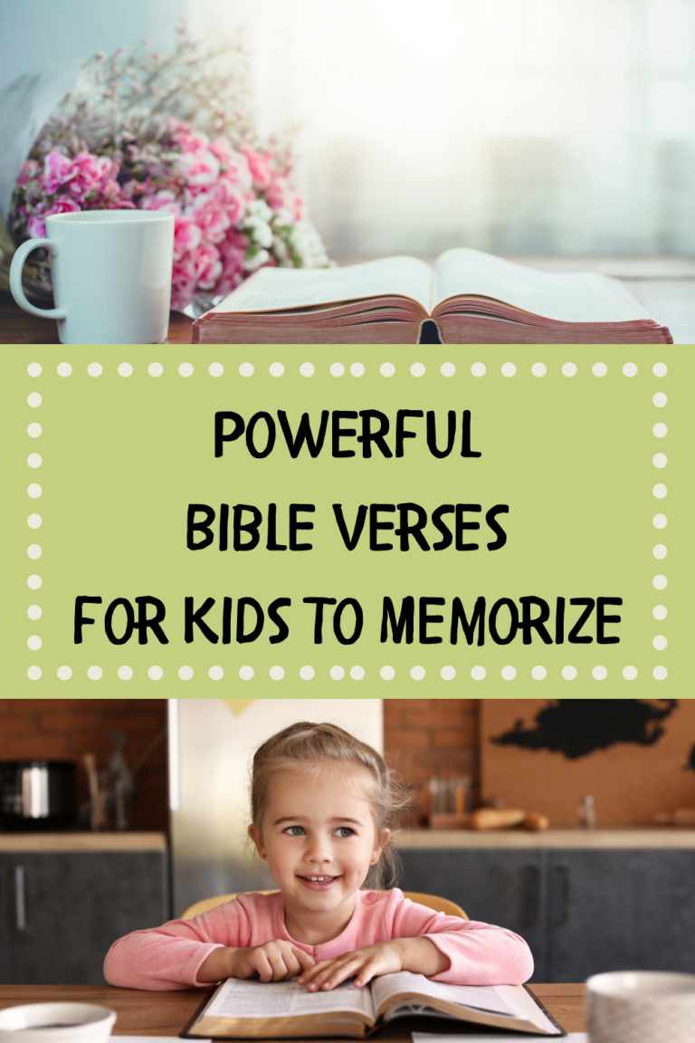 Powerful Bible Verses for Kids To Memorize - Small Town Children's Ministry